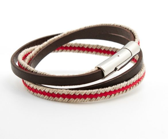 Bracelets rouges personnalisables pour hommes - Petits Trésors