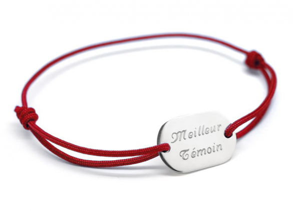 Bracelets rouges personnalisables pour hommes - Petits Trésors